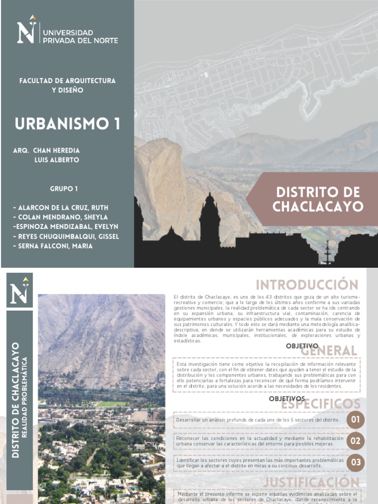 Análisis Urbano del Distrito Chaclacayo | PDF