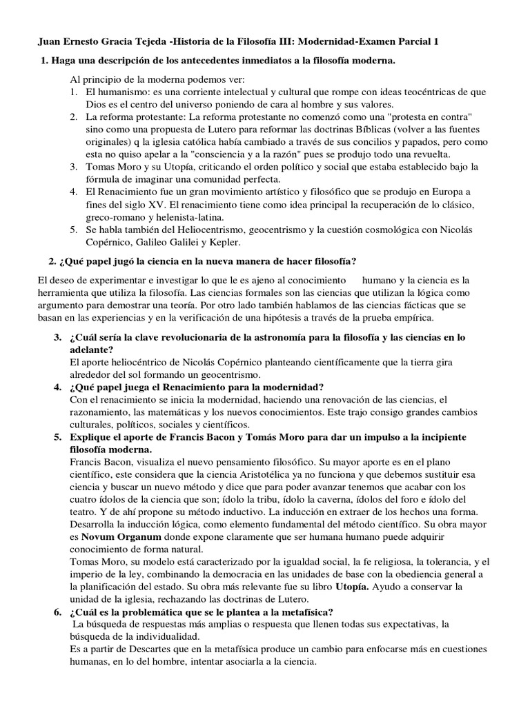 Juan Ernesto Gracia Tejeda | PDF | René Descartes | Nicolás Copérnico