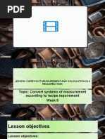 Tle 7 Cookery Perform Mensuration & Calcuation | PDF | Teaspoon | Litre