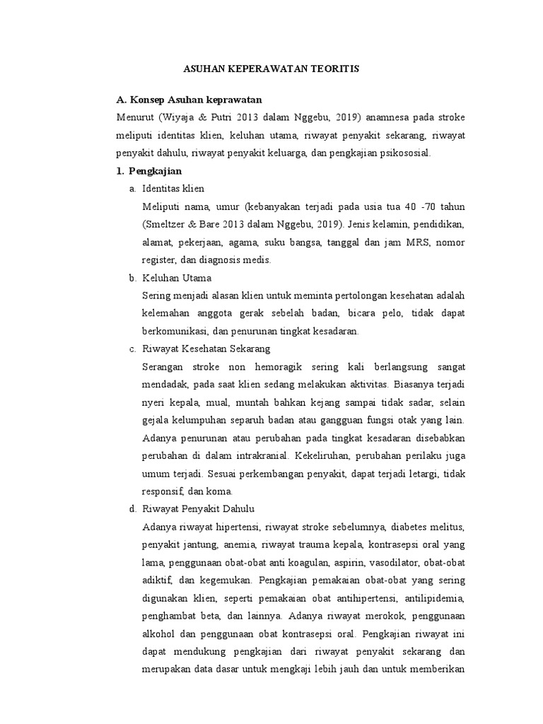 Askep Teoritis SNH Interna | PDF