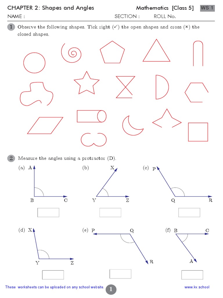 Nceemapb02.Shapes and Angels | PDF | Angle | Motion (Physics)