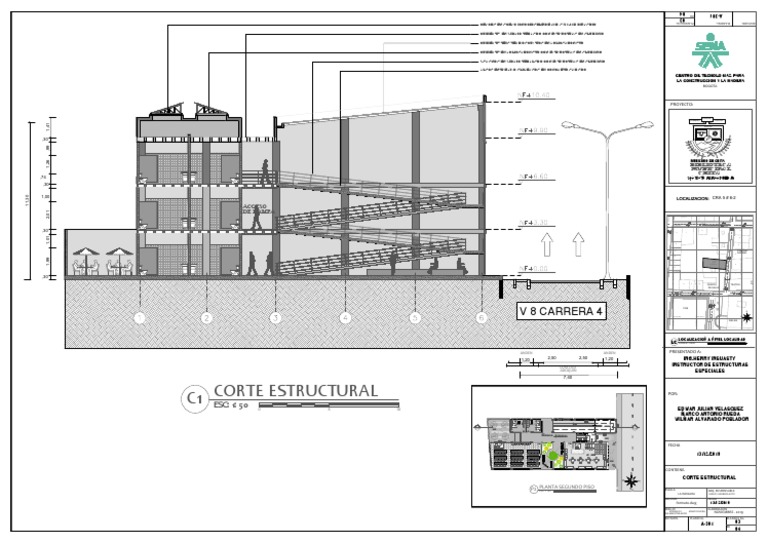 Corte Estructural de Edificio en Bogotá | PDF
