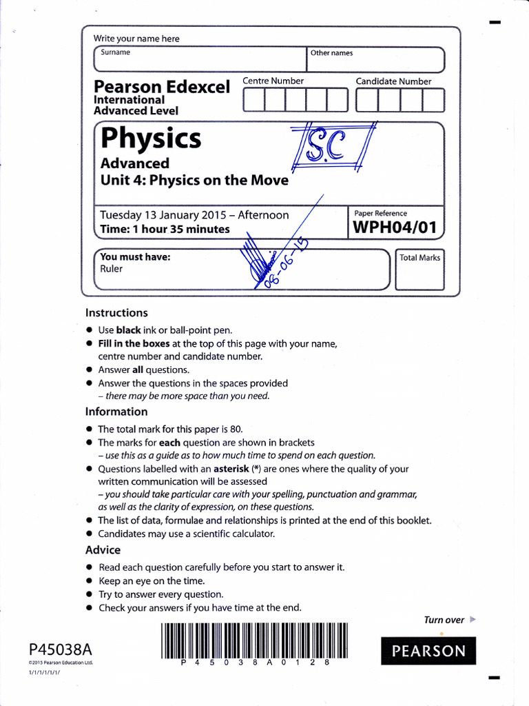 Physics: Pearson Edexcel | PDF | Magnetic Field | Velocity