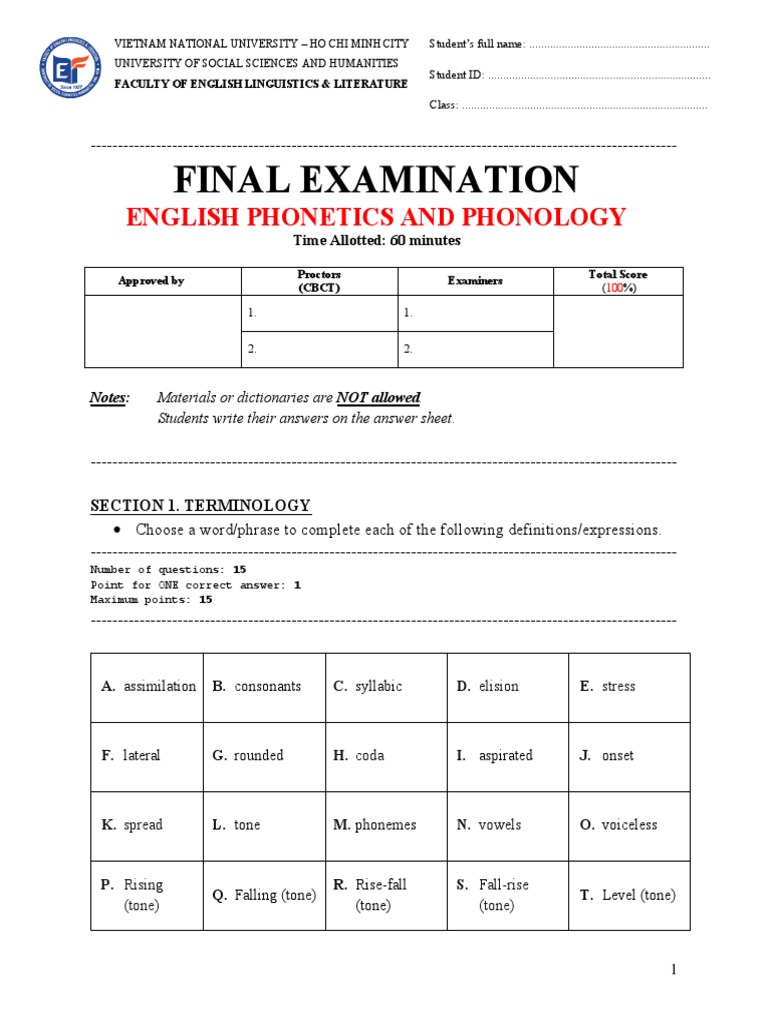 PHONETICS AND PHONOLOGY- SAMPLE | PDF | Syllable | Consonant