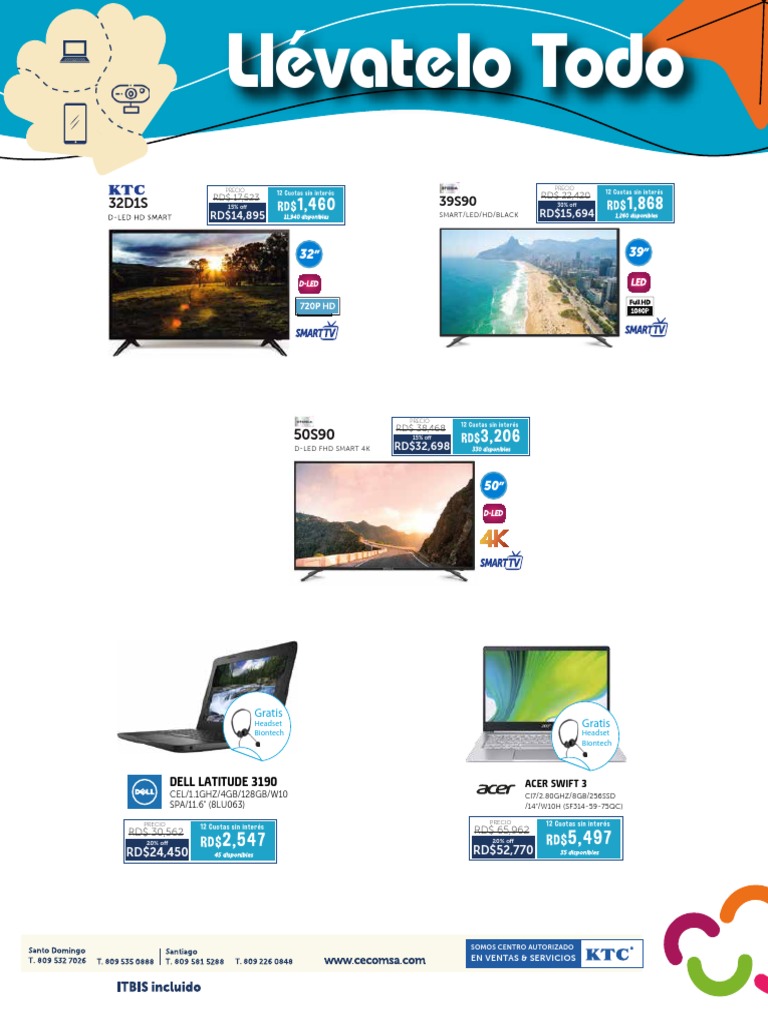 Ofertas Cecomsa | PDF | Electrónica de consumo | Equipo