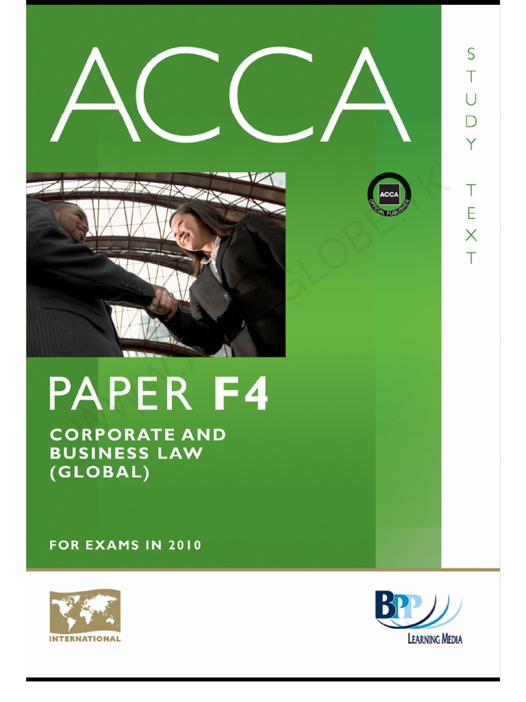 F4 (Global) Study Text BPP | PDF