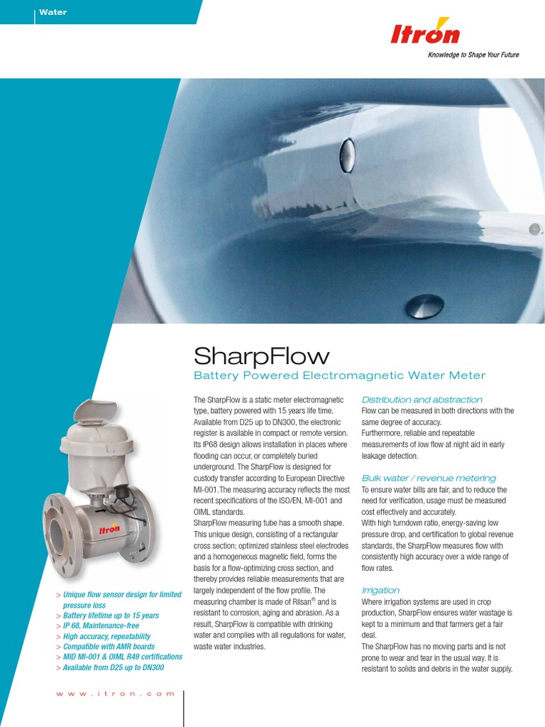 Sharpflow EN | PDF | Flow Measurement | Water