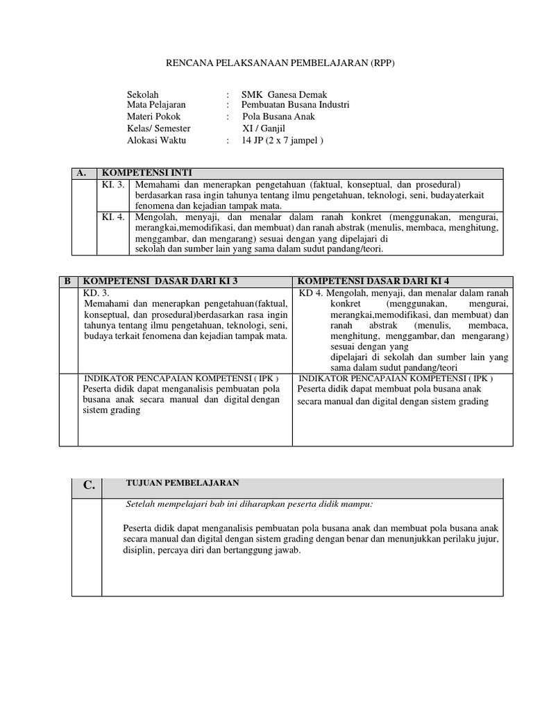 RPP Rencana Aksi 2 Pbi | PDF
