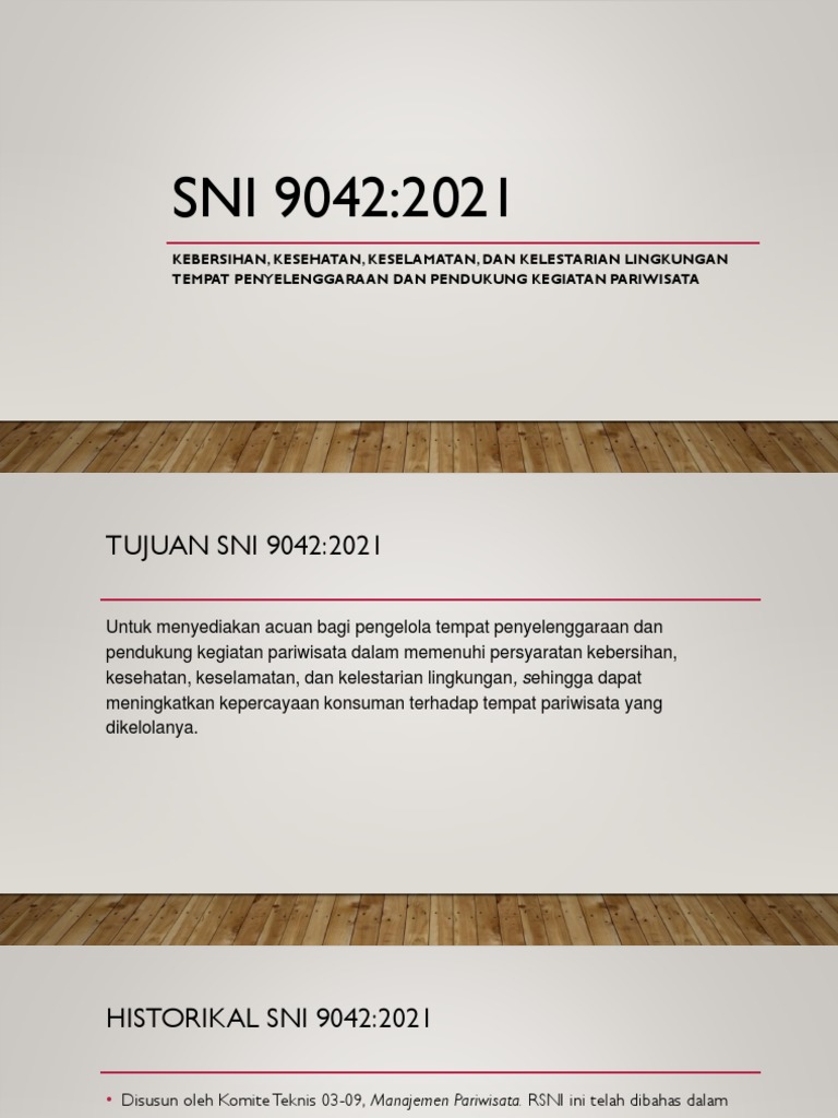 Materi Pemahaman SNI 9042 | PDF