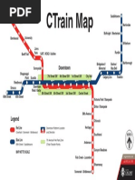 Calgary C-Train Map and Stops | PDF | Passenger Rail Transport | Rapid ...