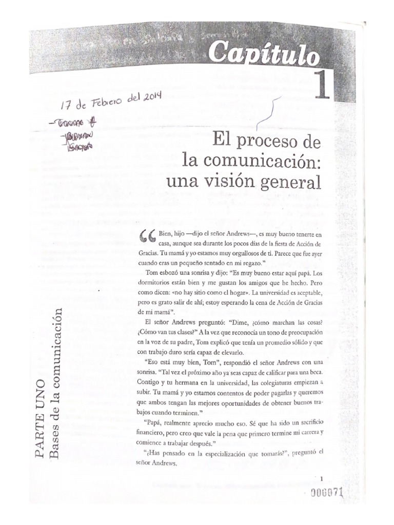 Defleur M. (2005) - El Proceso de La Comunicación | PDF