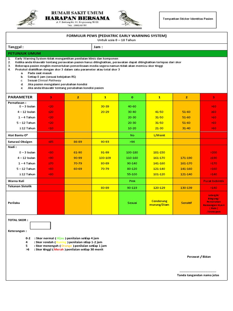 Formulir Pews Anak | PDF