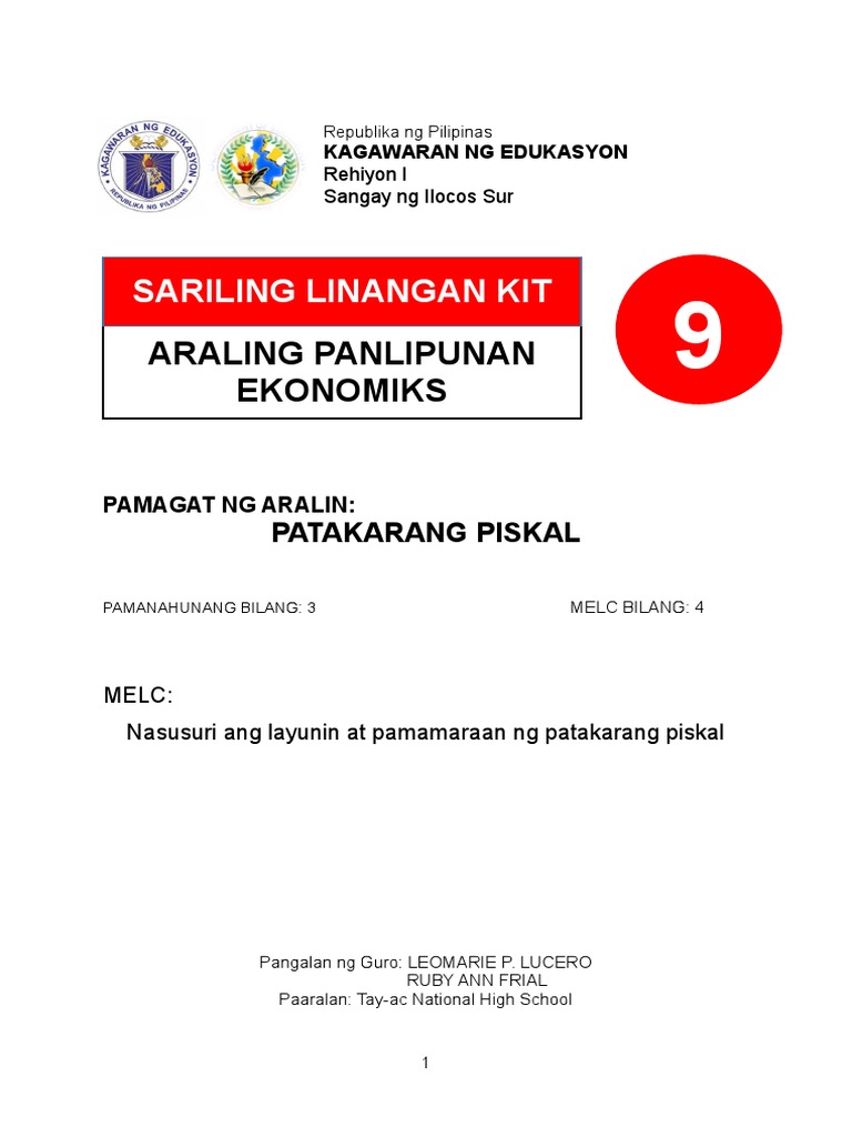 AP9 SLK Q3 WK 6 | PDF