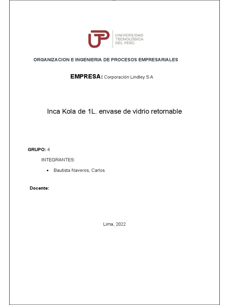 Inca Kola | PDF | Refresco | Economias