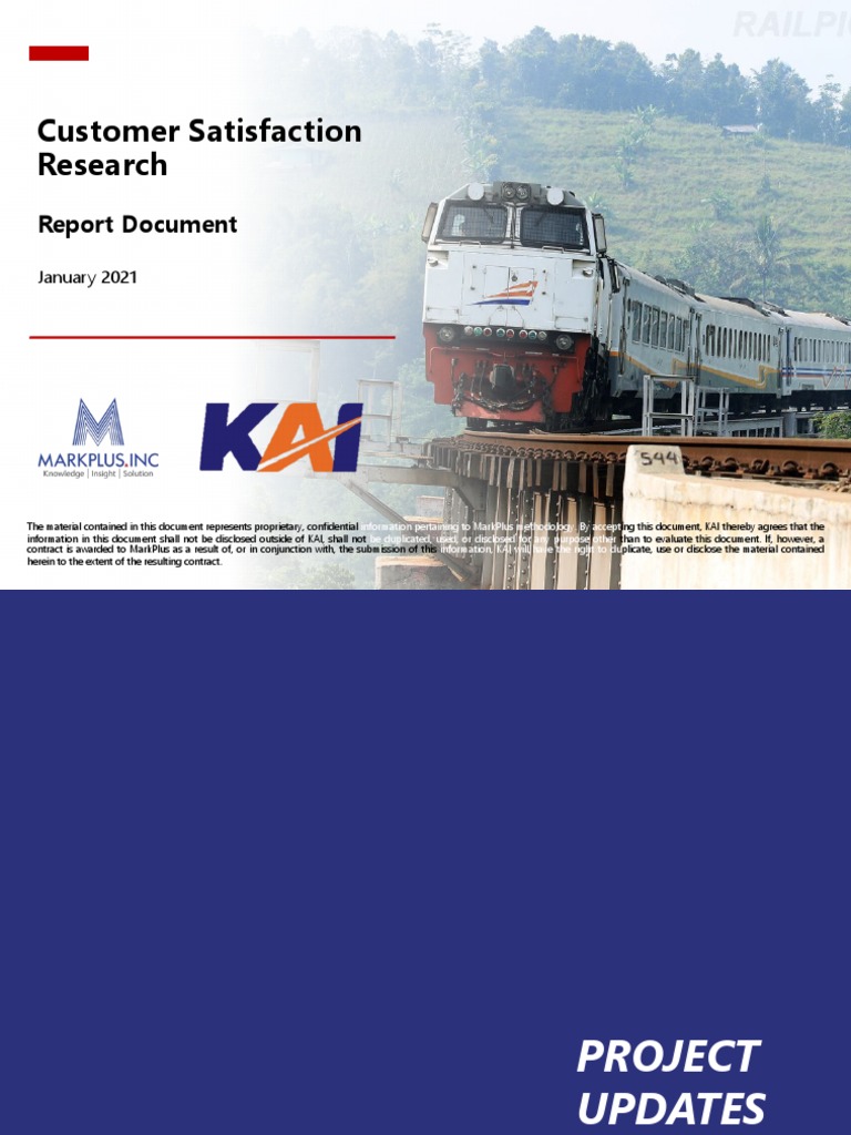 Customer Satisfaction Index (CSI) PT. KAI Tahun 2020 | PDF