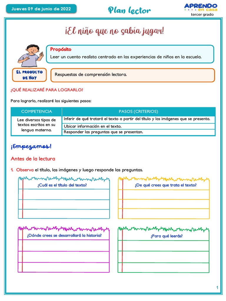El Niño Que No Sabía Jugar | PDF