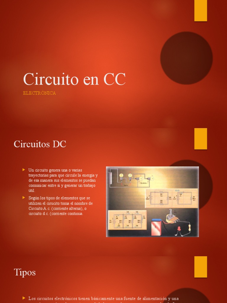 Circuitos de corriente continua: tipos, características y leyes fundamentales | PDF ...