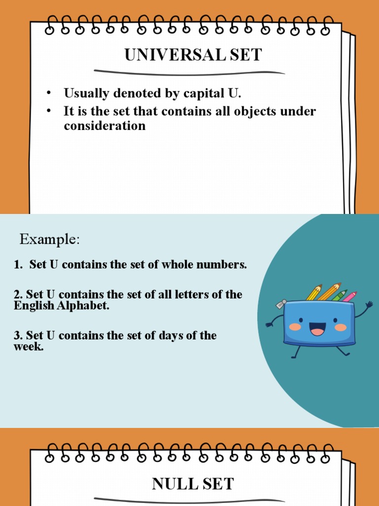 Understanding Universal Sets in Mathematics | PDF | Set (Mathematics ...