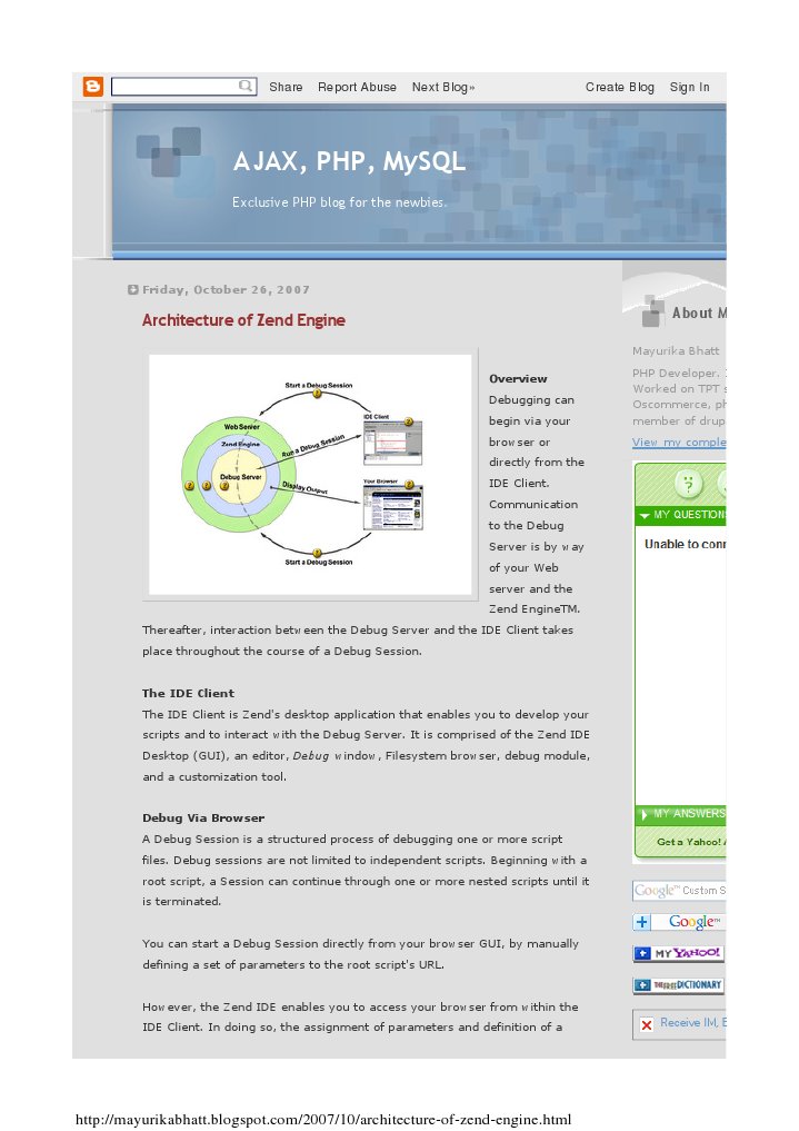 Zend Engine Architecture Pdf Php Web Server