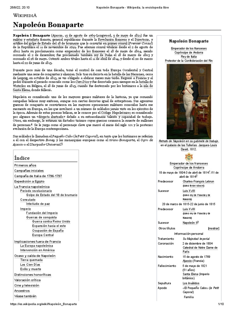 Napoleon Bonaparte | PDF | Napoleón | Primer imperio francés