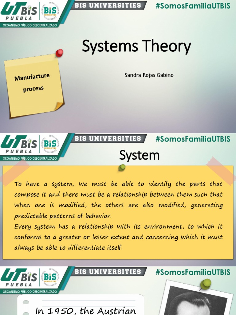 1.- Systems Theory | PDF | System | Systems Theory