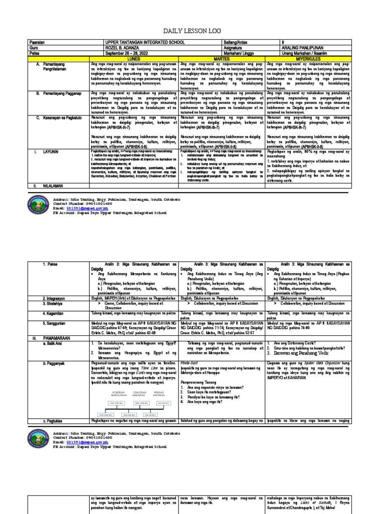 AP 8 DLL September 26-28, 2022 | PDF