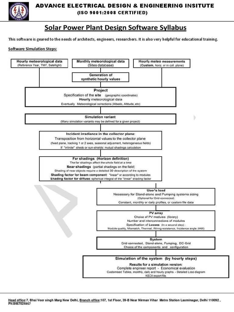 Pvsyst_Training_and_Solar_Power_Plant_De | PDF | Photovoltaics | Voltage