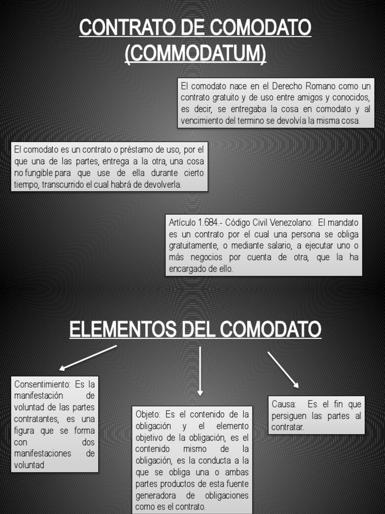 Elementos, características y obligaciones de las partes en el contrato ...