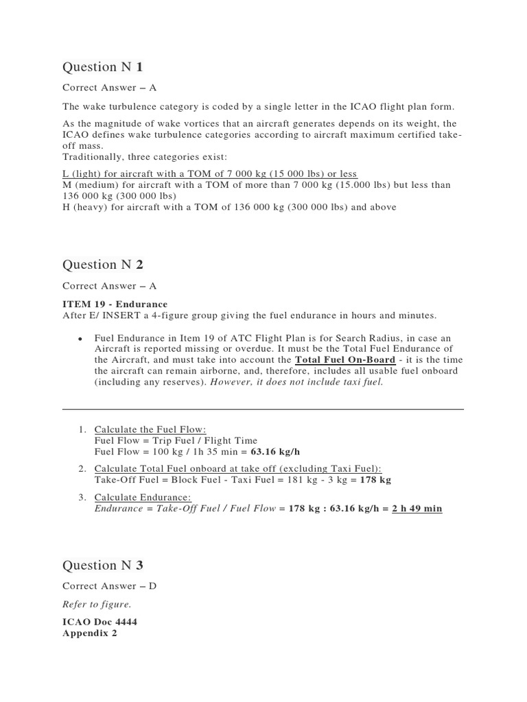 033 - Flight Planning Monitoring - Answers | PDF 033 - Flight Planning Monitoring - Answers | PDF
