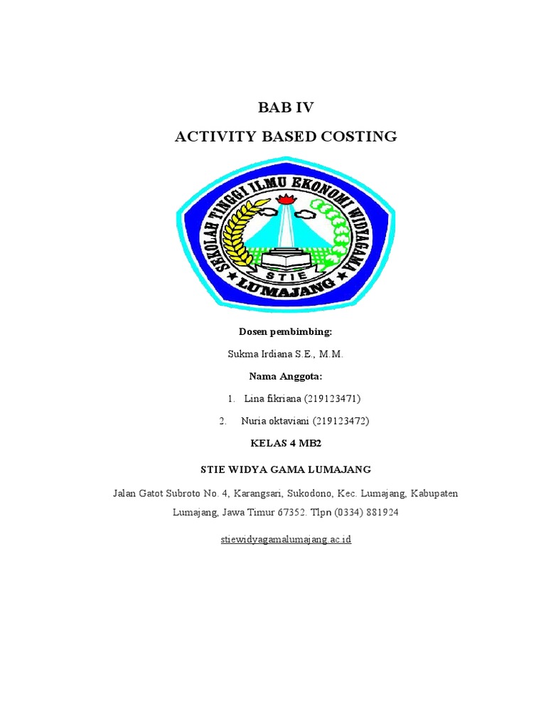 Activity Based Costing: Konsep dan Fungsi | PDF