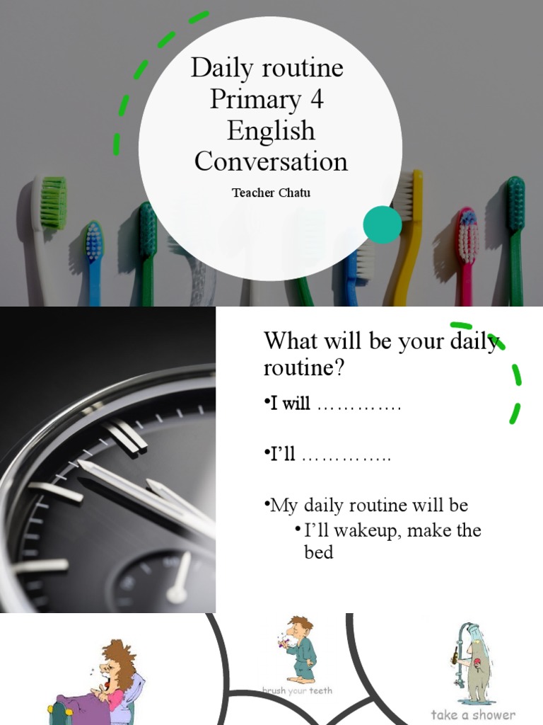 Daily Routine G4 Conv 1 | PDF | Language Arts & Discipline | Self ...