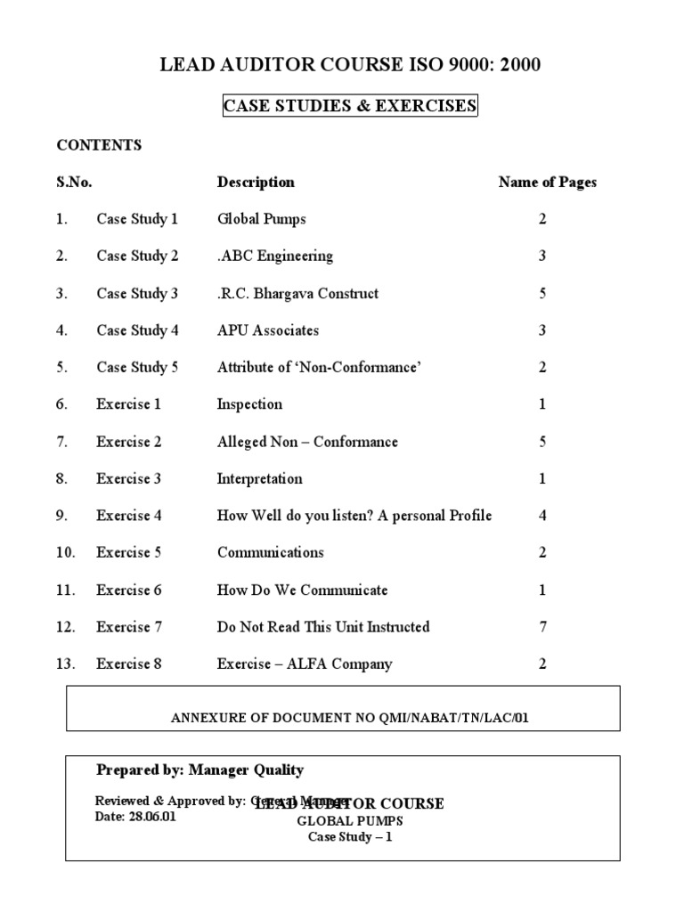 3-Iso 9000 - Case Studies | PDF | Iso 9000 | Audit