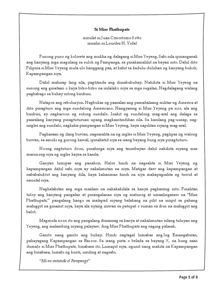 Si Miss Phathupats | PDF