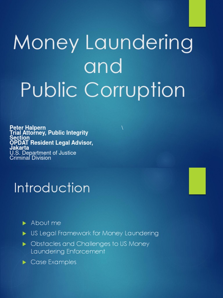 Money Laundering Presentation KPK June 2020 | PDF | Money Laundering ...