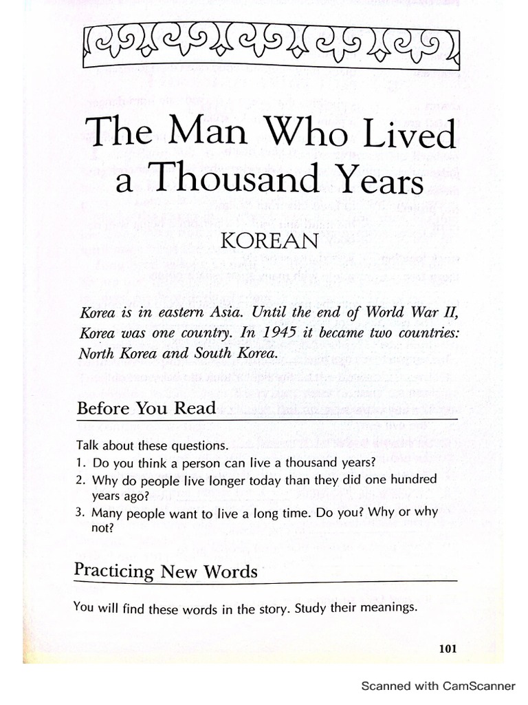 The Man Who Lived A Thousand Years | PDF