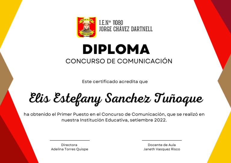 Diploma o Certificado de Estudios para Graduación | PDF