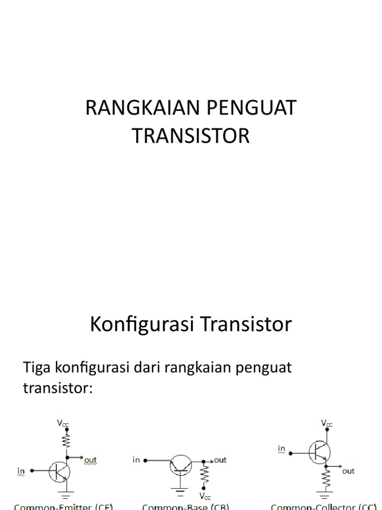 Rangkaian Penguat Transistor - Rev | PDF