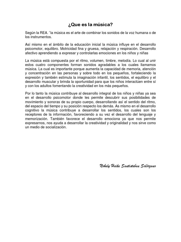 Que Es La Musica | PDF