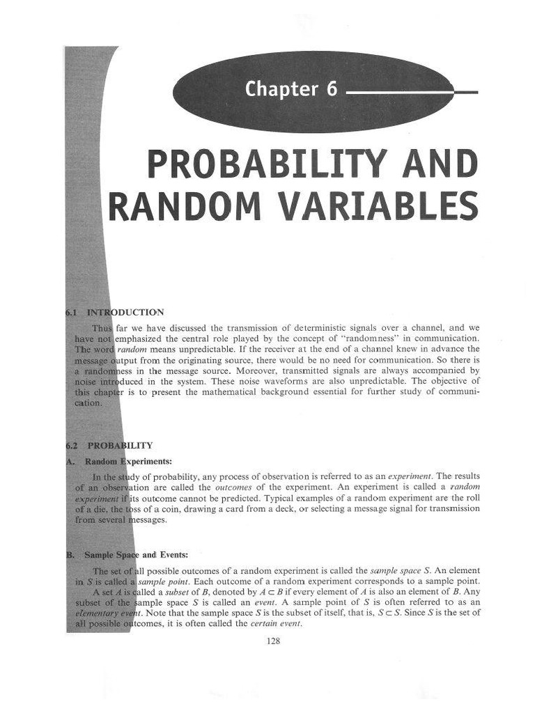 06 Probability and Random Variables | PDF