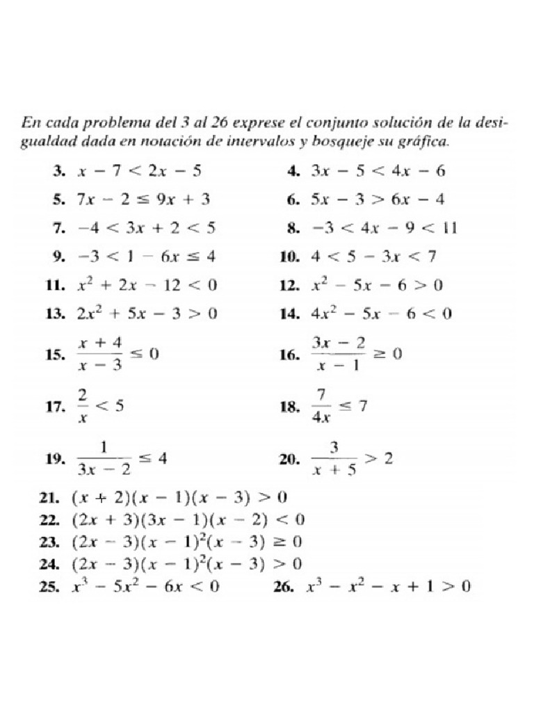 Ejercicios Tema 1 Calculo 1 | PDF