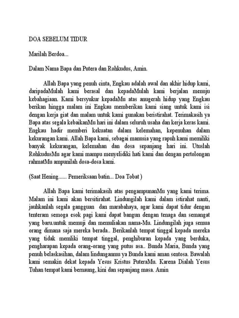 Doa Malam Baru | PDF