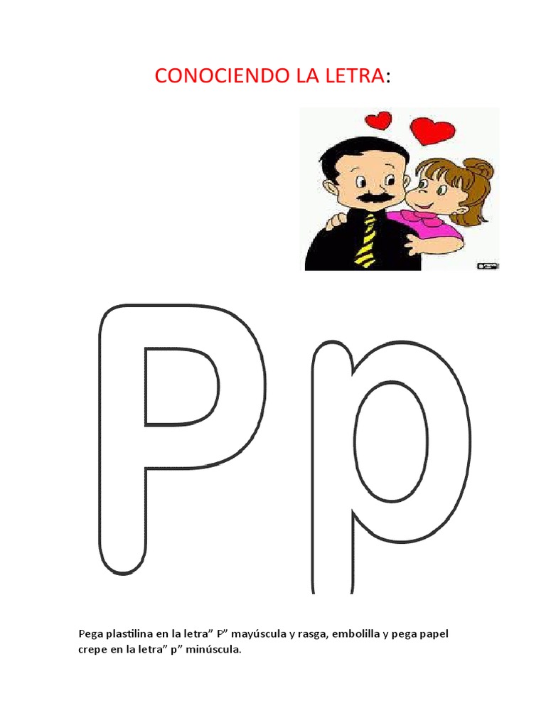 Conociendo La Letra P | PDF | Hogar y jardín