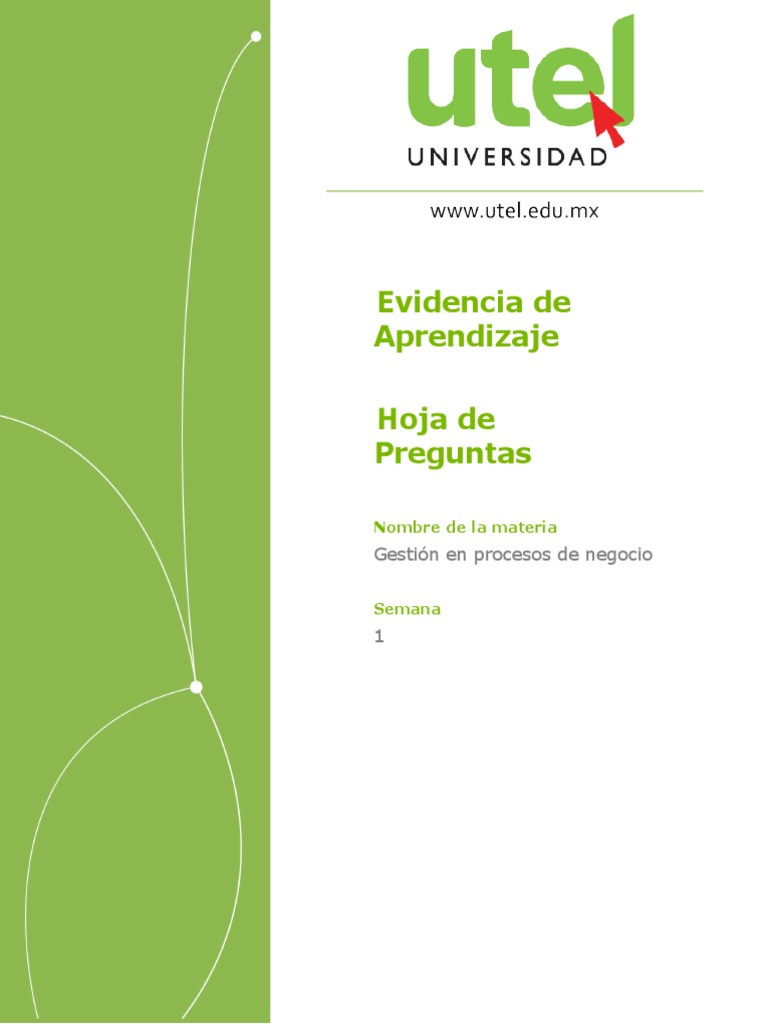 Gestión en Procesos de Negocio S1 HP | PDF | Procesos de negocio | Planificación de recursos ...