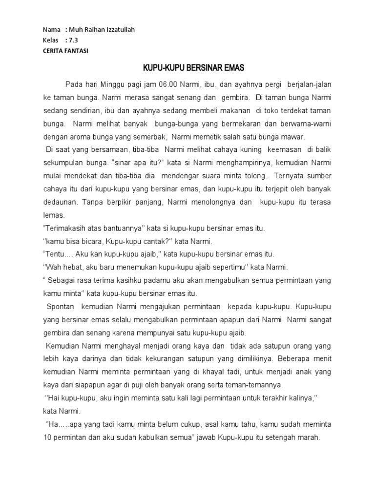 Cerita Fiksi Kupu2 Bersinar | PDF | Puisi