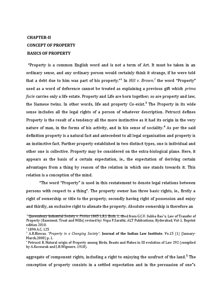 Understanding Property Concepts and Rights | PDF | Property | Ownership