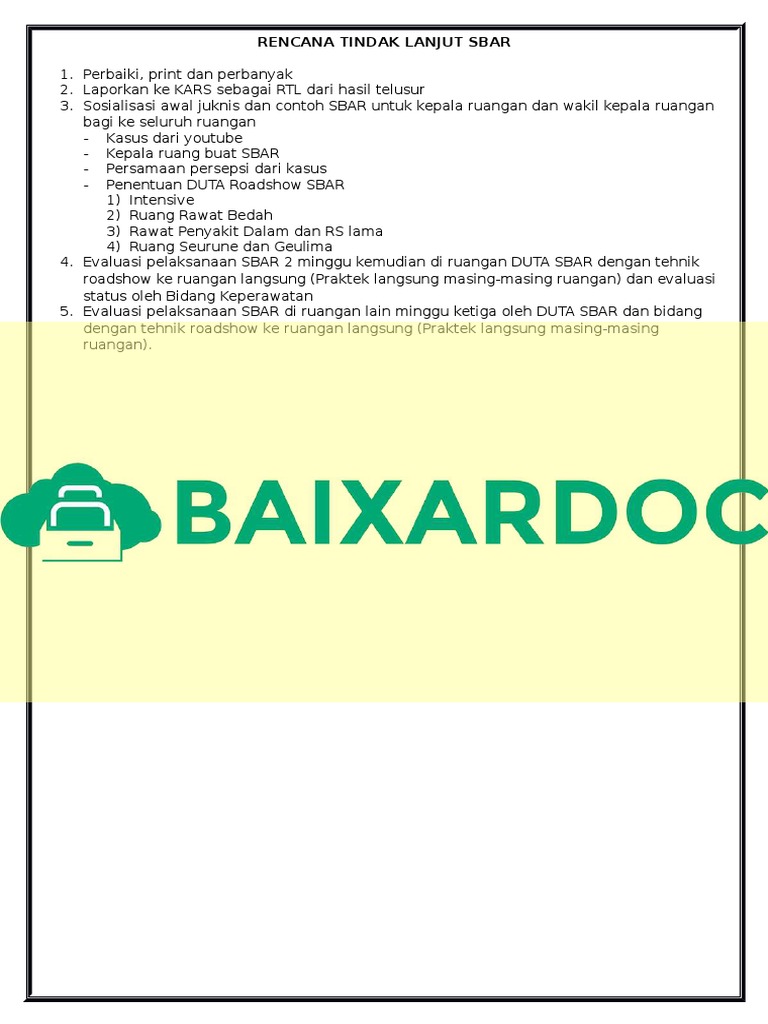 Contoh-Sbar Terbaru | PDF