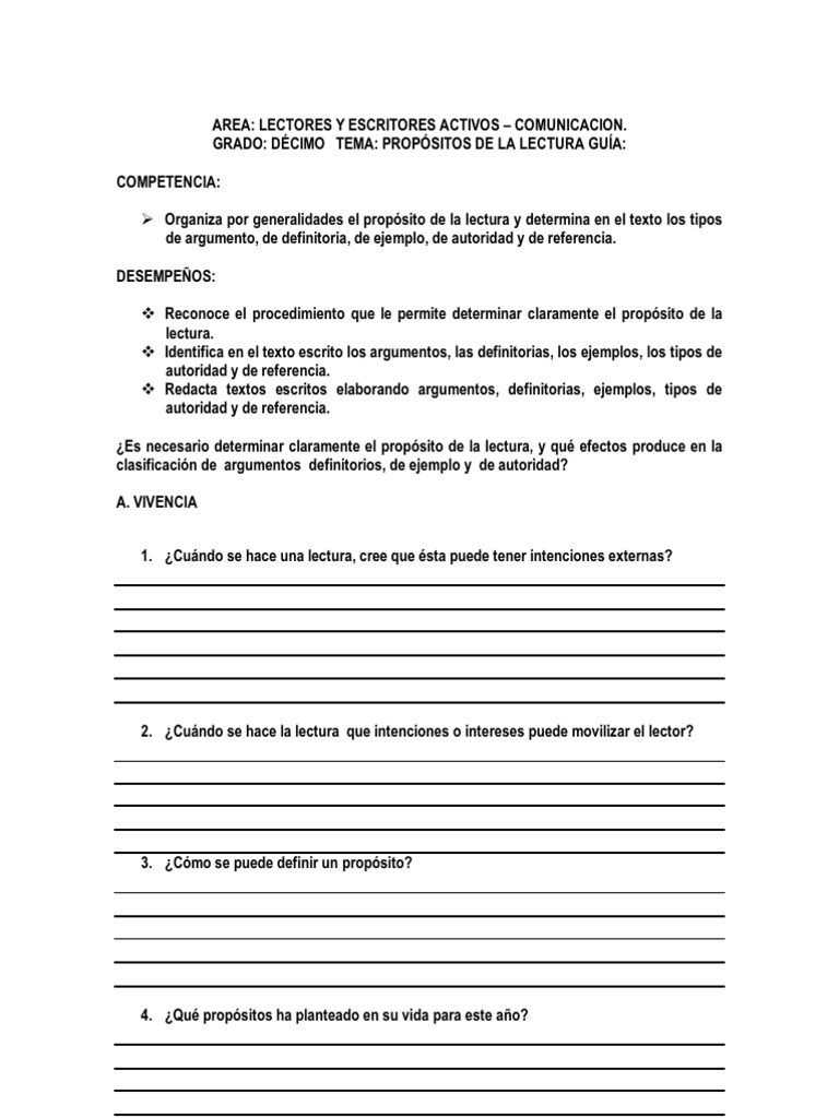 Propósitos de la Lectura en Niños | PDF | Lectura (proceso) | Ciencia ...