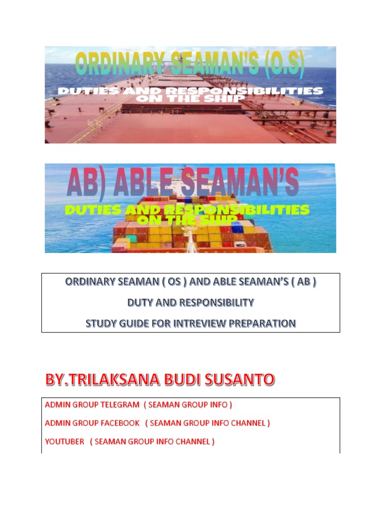 Bahan Interview - Os Dan Ab | PDF | Shipping | Water Transport
