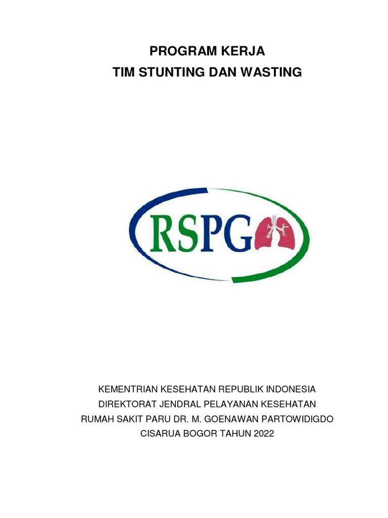Program Kerja Pelayanan Gizi, Stunting | PDF