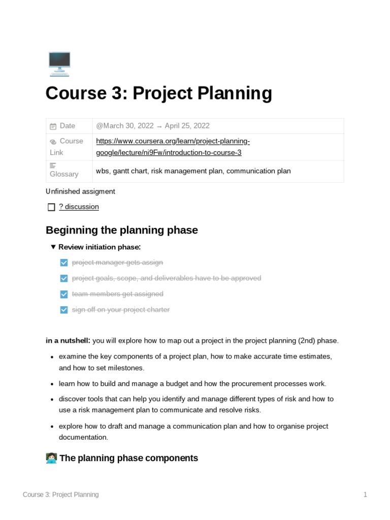 Course 3 Project Planning | PDF | Business